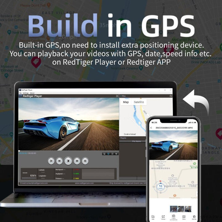 Redtiger F7N 4K Dual Dash Cam-Refurbished – REDTIGER Official