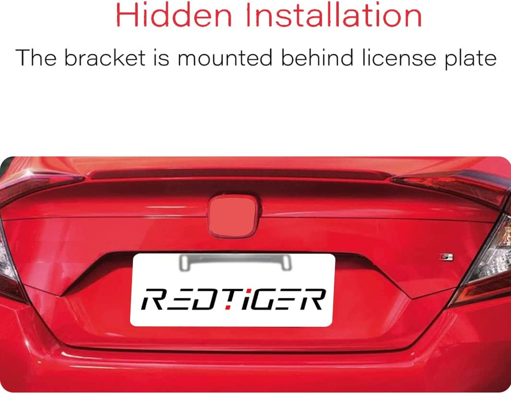 Redtiger Dash Cam Reverse Rear Camera License Plate Bracket
