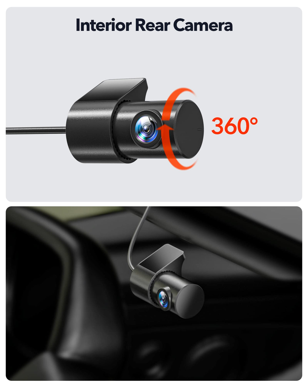 Redtiger F9 4K Dual Front and Rear Mini Dash Cam